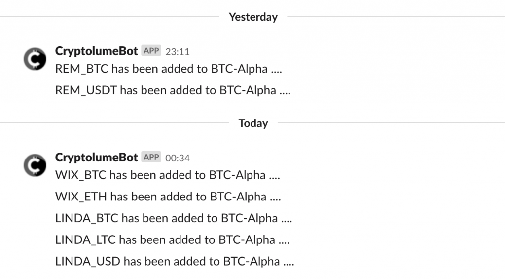 Binance Volume Monitor - Scanner & Screener Tool by Cryptolume - Cryptolume